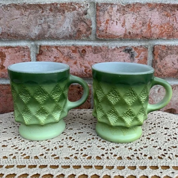 Anchor Hocking | Dining | Vintage Anchor Hocking Kimberly Diamond ...